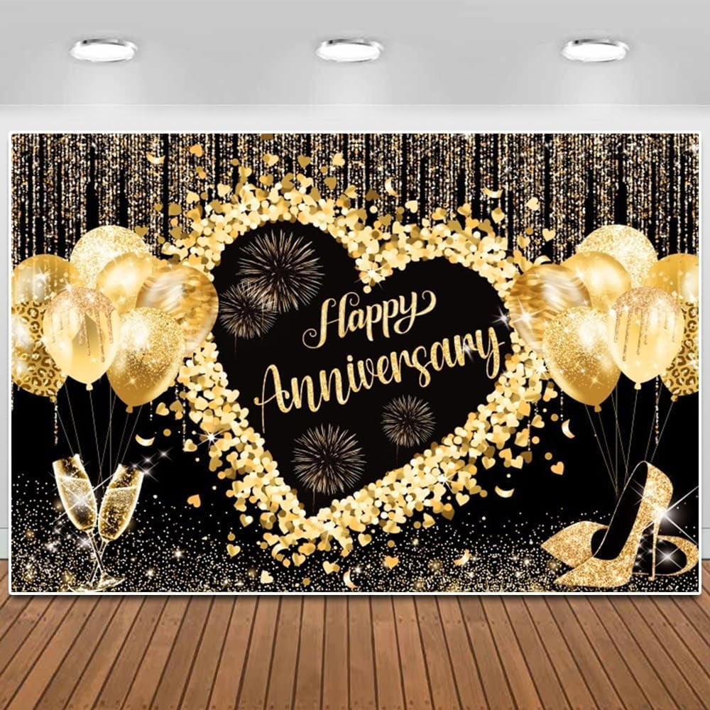 Happy Anniversary Backdrop Anniversary Photography Background 20th 30th ...