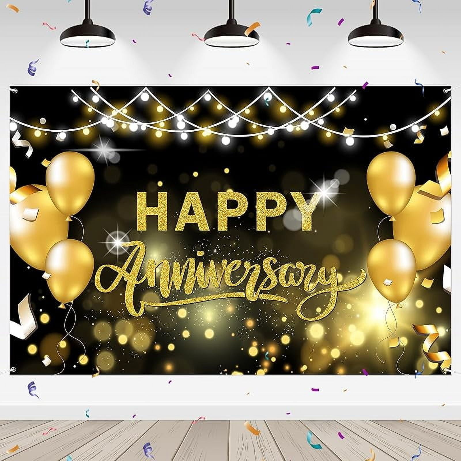 Happy Anniversary Backdrop Wedding Anniversary Photography Background ...