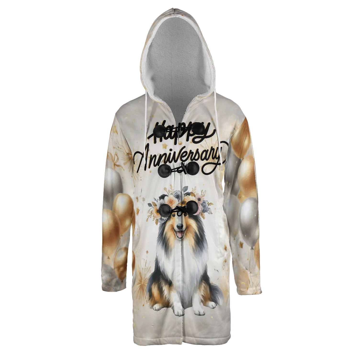 Happy Anniversary Collie Celebrates Wedding Love Family Party All Over ...