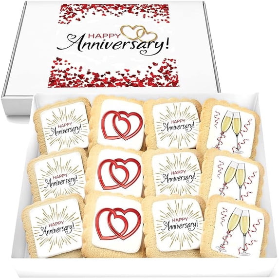 Happy Anniversary Cookies 12 Pack - Walmart.com