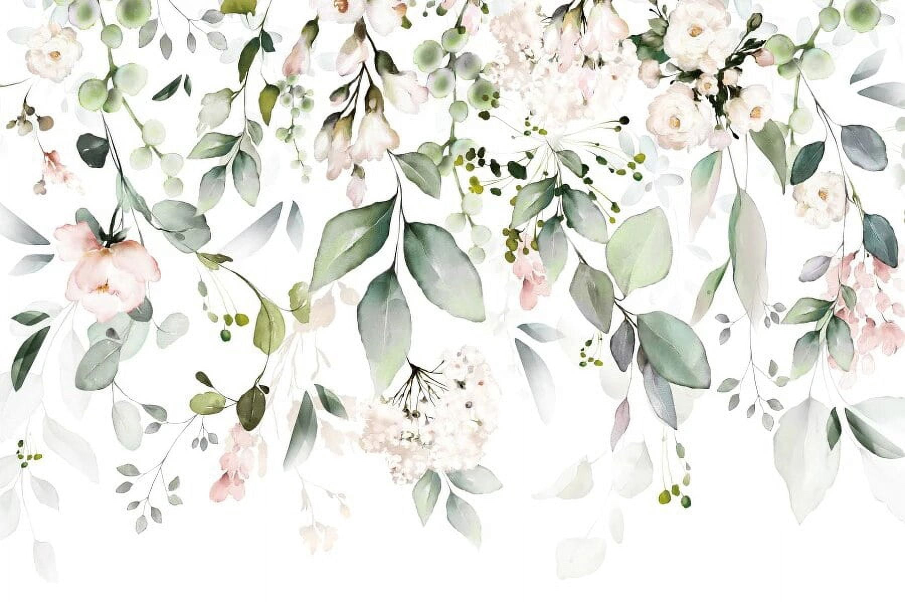 Happy Anniversary Greenery Backdrop Spring Branches Leaves Wedding ...