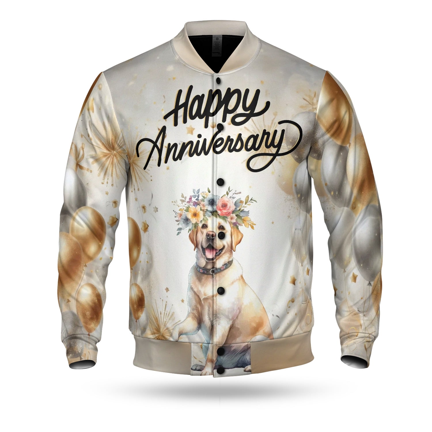Happy Anniversary Labrador Retriever Celebrates Wedding Love Family ...