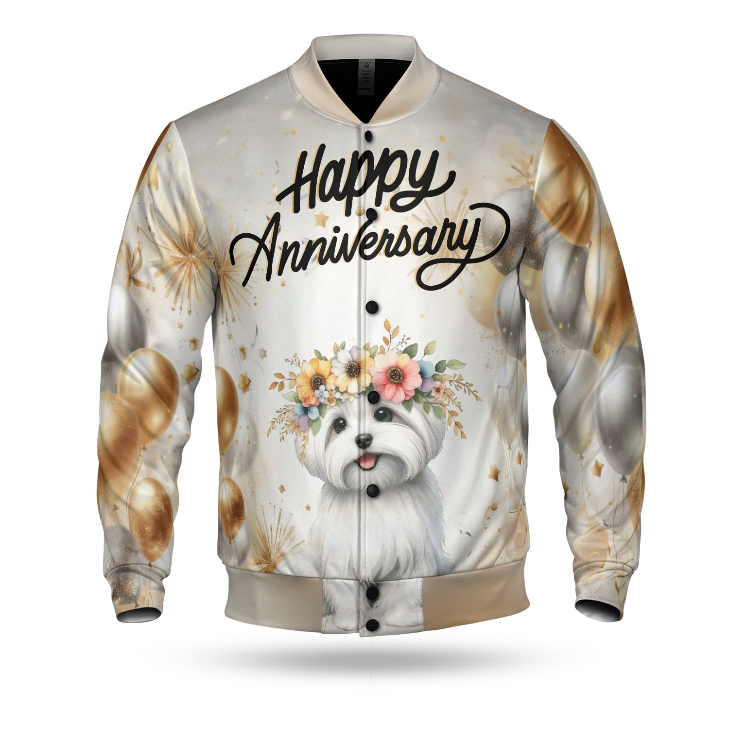 Happy Anniversary Maltese Celebrates Wedding Love Family Party All Over ...