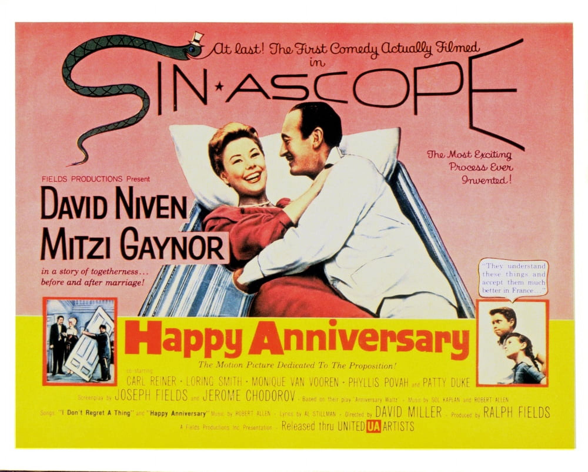 Happy Anniversary Mitzi Gaynor David Niven Kevin Coughlin Patty Duke ...