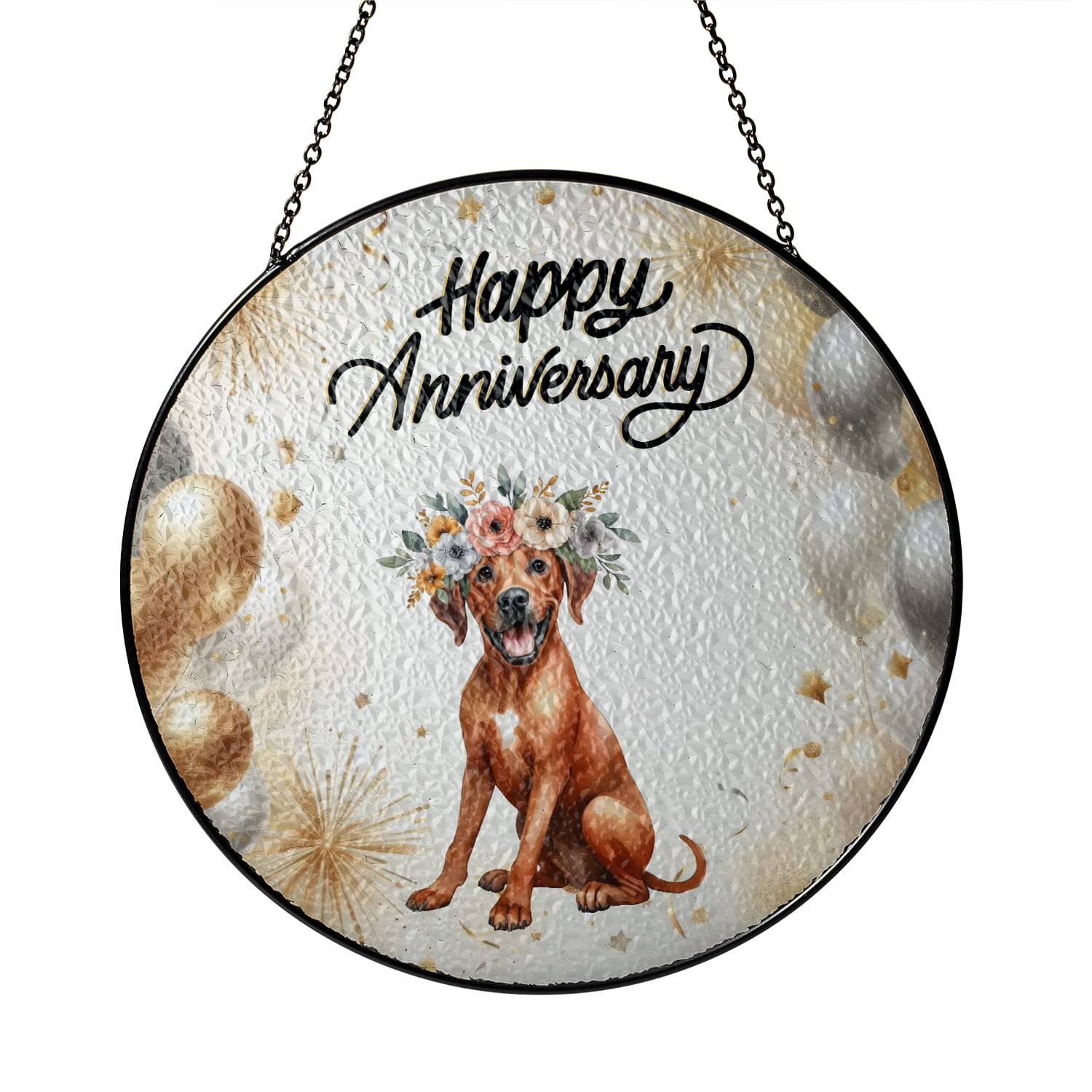 Happy Anniversary Rhodesian Ridgeback Celebrates Wedding Love Family ...