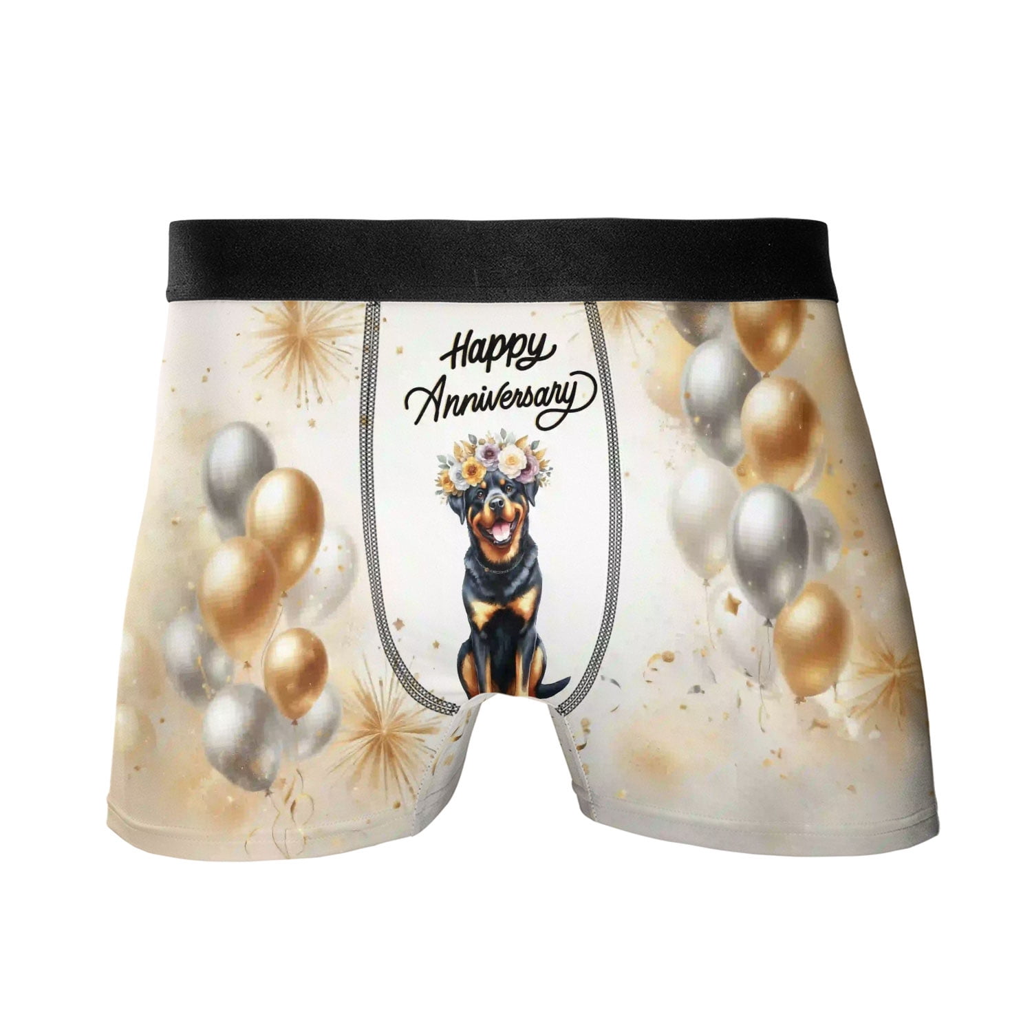 Happy Anniversary Rottweiler Celebrates Wedding Love Family Party All ...