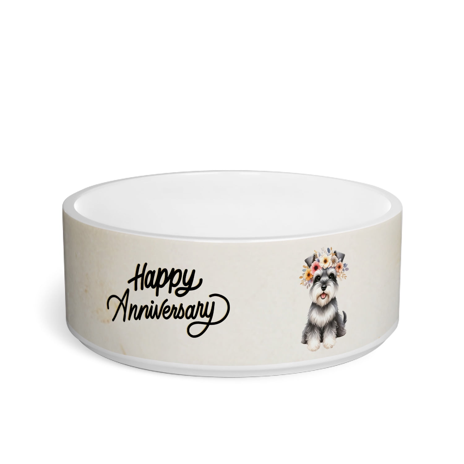 Happy Anniversary Schnauzer Celebrates Wedding Love Family Party ...