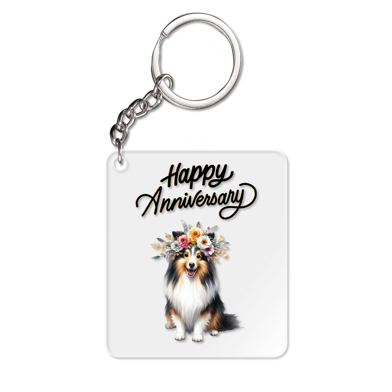 Happy Anniversary Shetland Sheepdog Celebrates Wedding Love Family ...