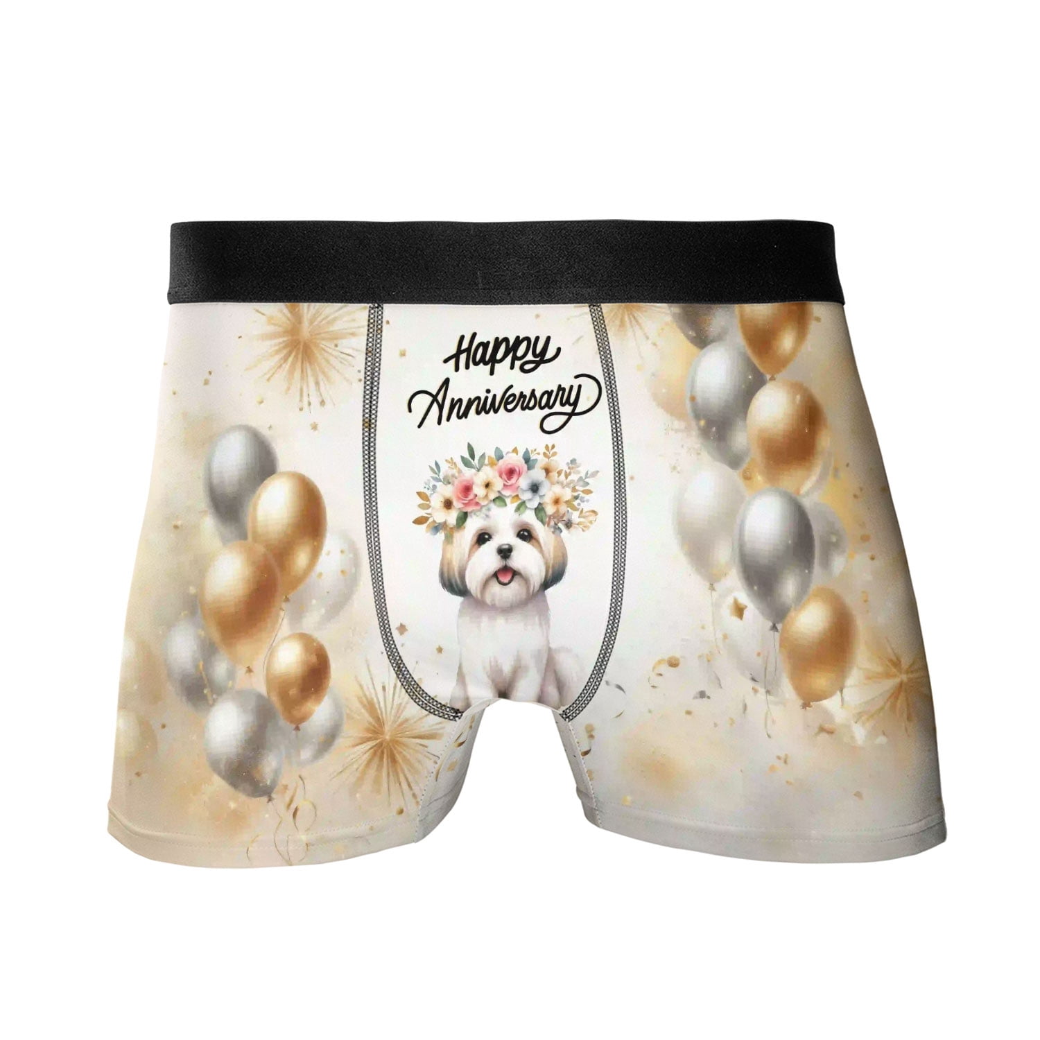 Happy Anniversary Shih Tzu Celebrates Wedding Love Family Party All ...