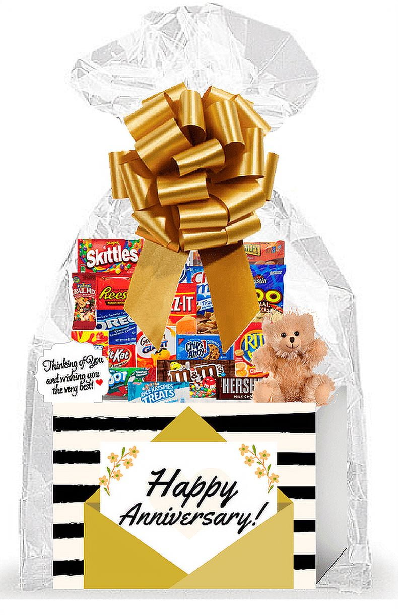Happy Anniversary Thinking of You Cookies, Candy & More Care Package ...