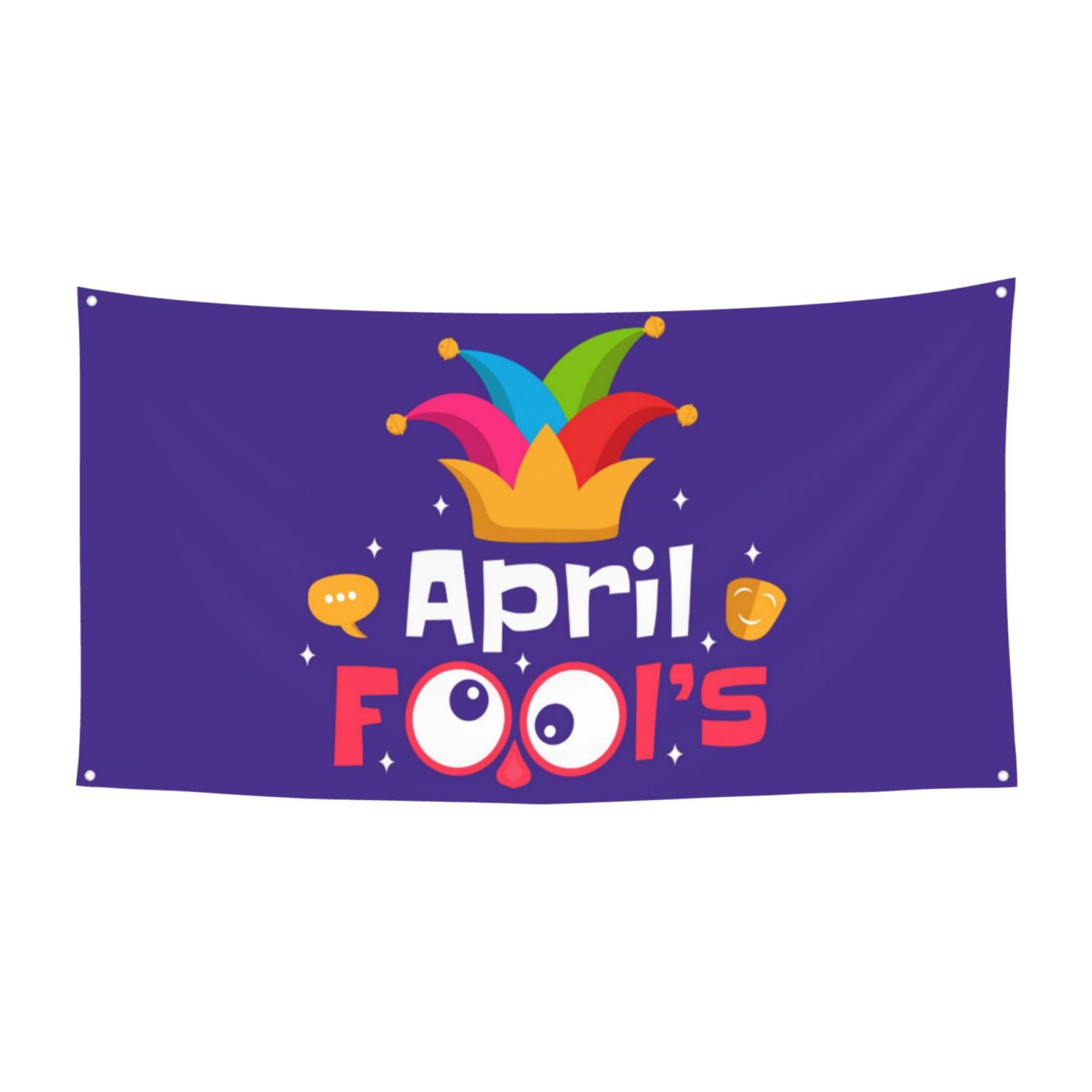Happy April Fools' Day Funny Pattern Banner Backdrop Flag Photography ...