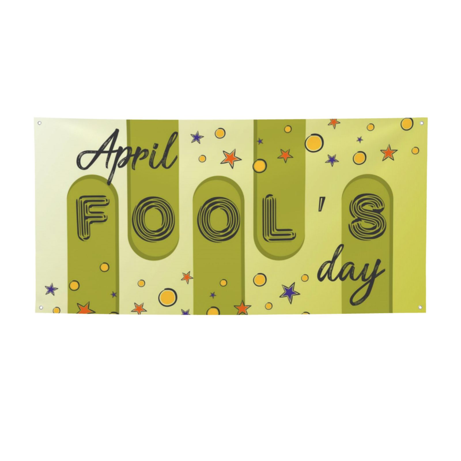 Happy April Fools' Day Funny Pattern Banner Backdrop Porch Sign Small ...