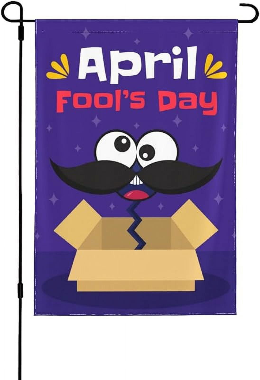Happy April Fools' Day Garden Flags 28 x 40 Inches Double-Sided Banner ...