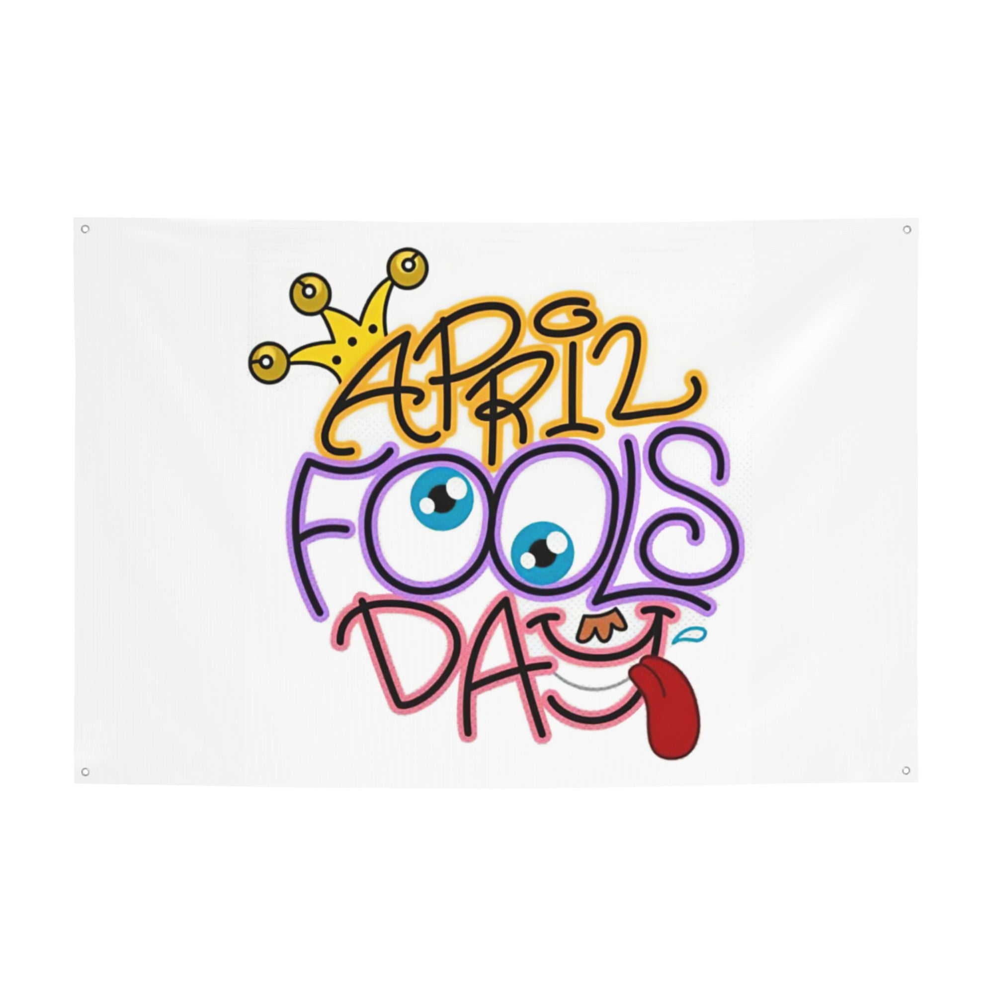 Happy April Fools Day Holiday Banner 47*71 Inches Yard Outdoor Party ...