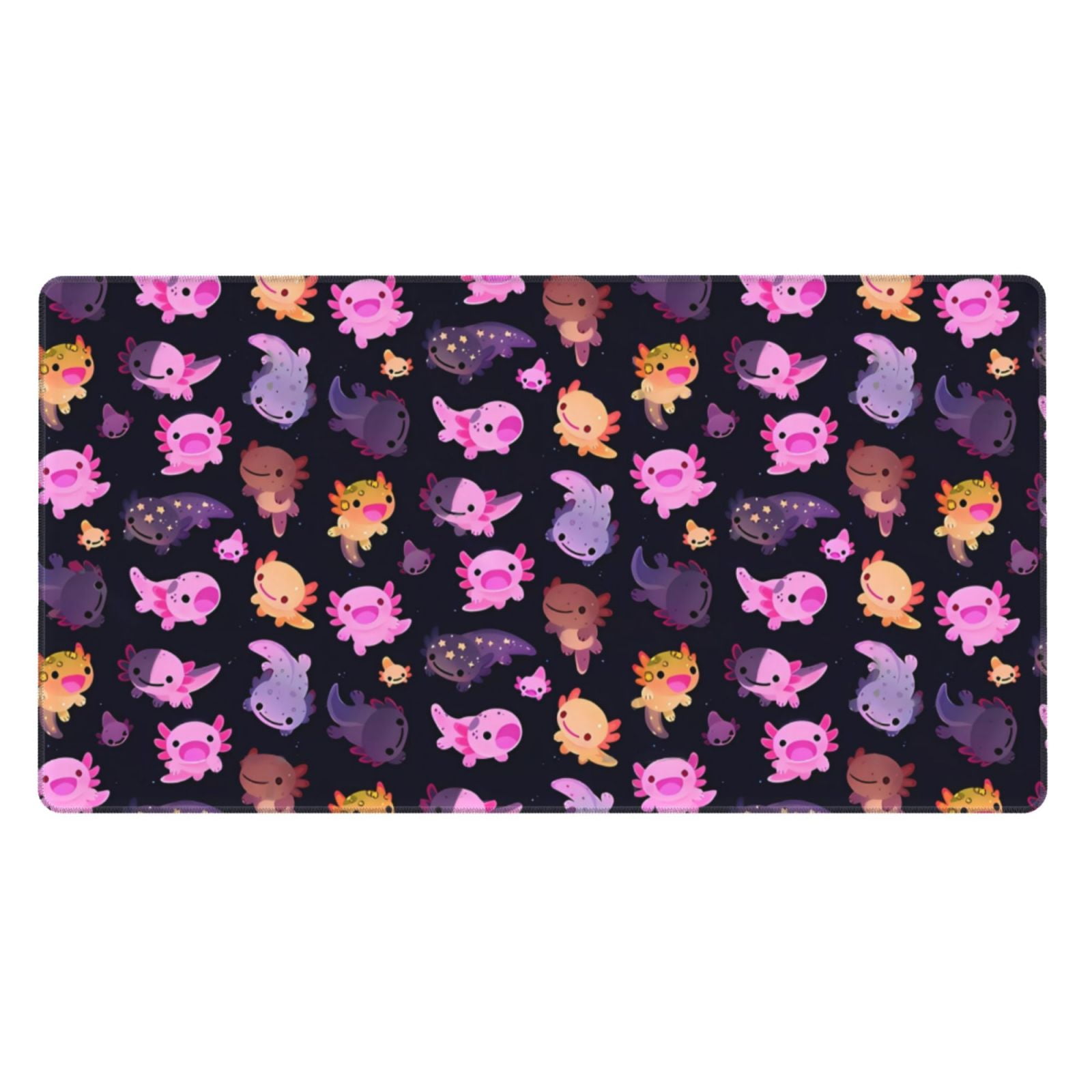 Happy Axolotl Mouse Pad 15.8x29.5 In - Extended Contour Mouse Mat For ...