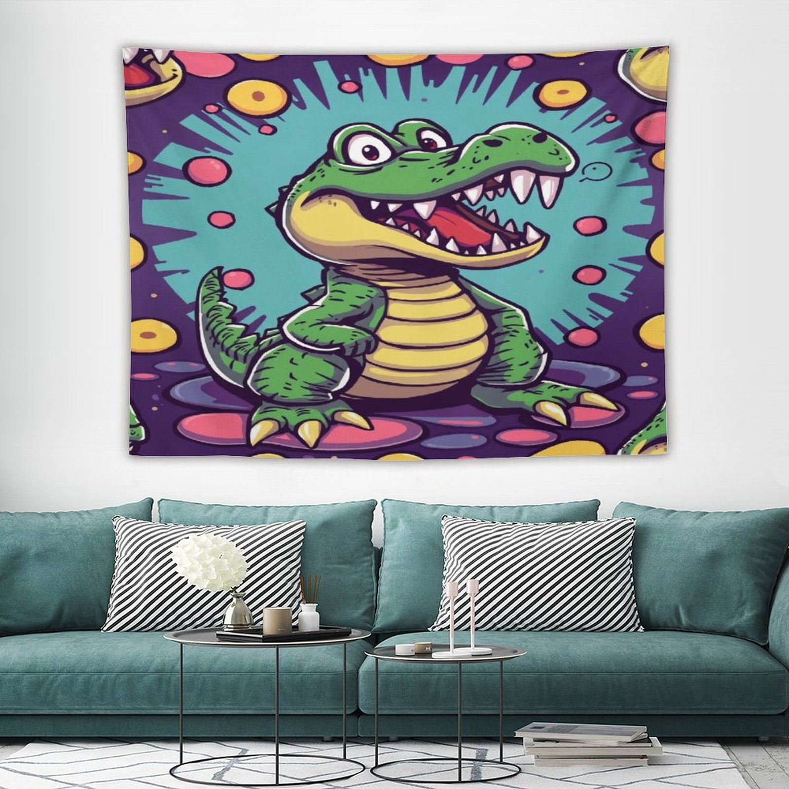 Happy Baby Gator Wall Tapestry Poster Mall Hanging Background Cloth ...
