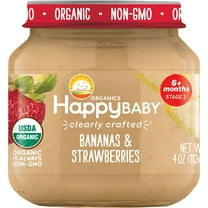 (6 Jars) Happy Baby Clearly Crafted Organic Stage 1 Pears, 4oz ...