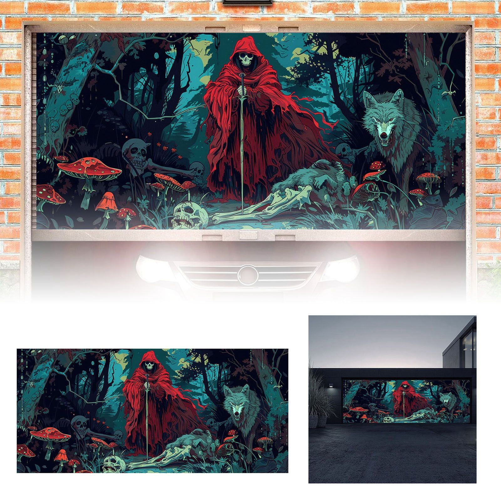 Happy Background Party Red Cemetery Fence Photography Garage Background ...