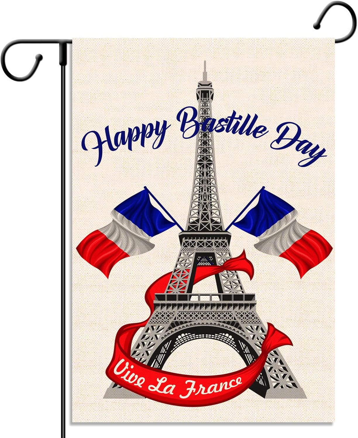 Happy Bastille Day Garden Flag Vive La France French Independence Day ...