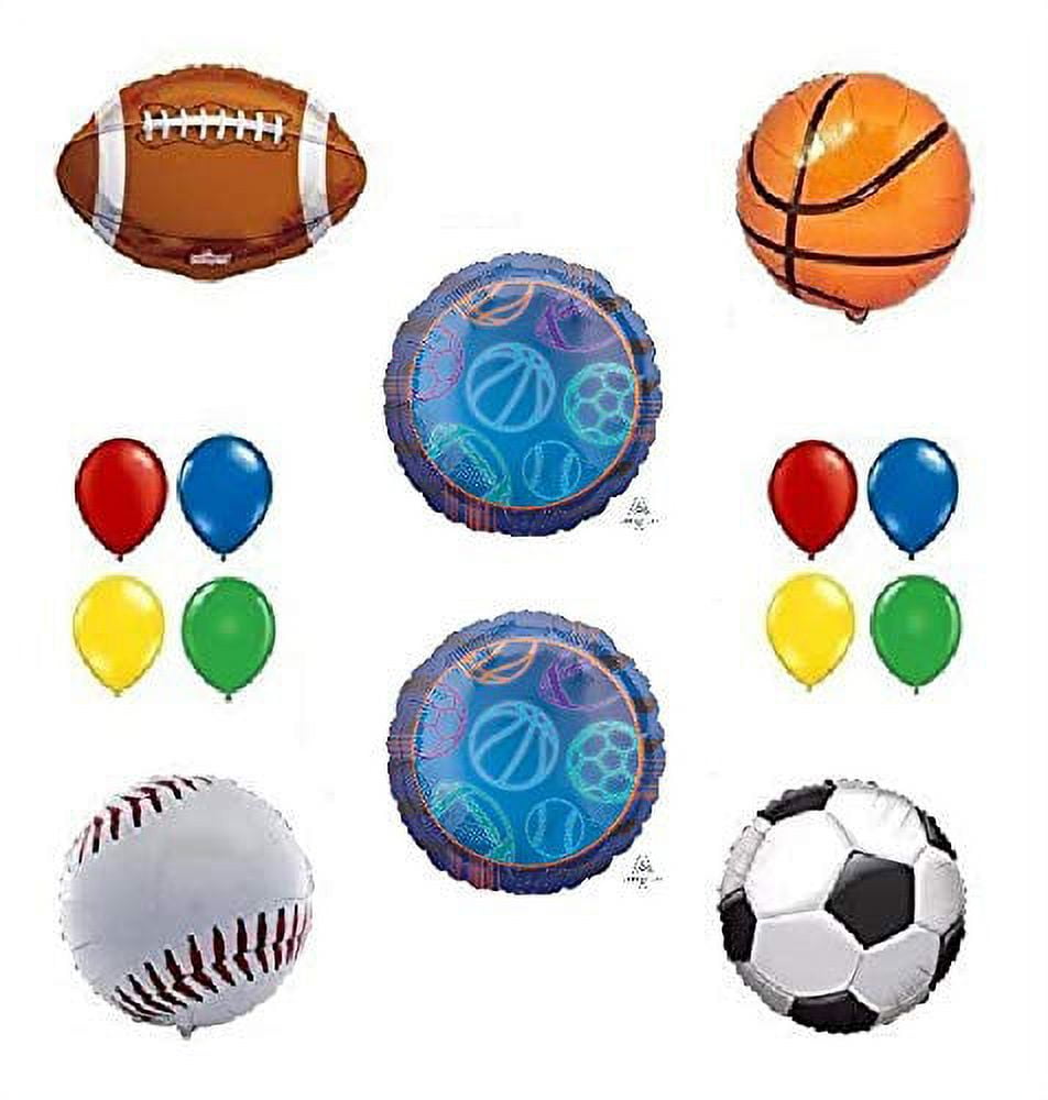 Happy Birthday 14 Piece Sport Theme Baller Baseball Basketball Soccer ...