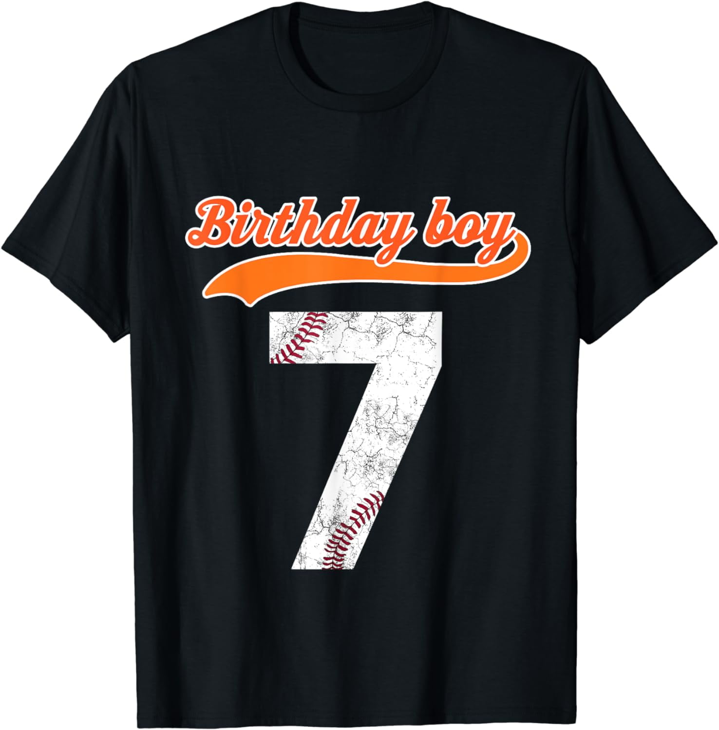 Happy Birthday 7th 7 Year Old Baseball Boys Seventh 2014 T-Shirt ...