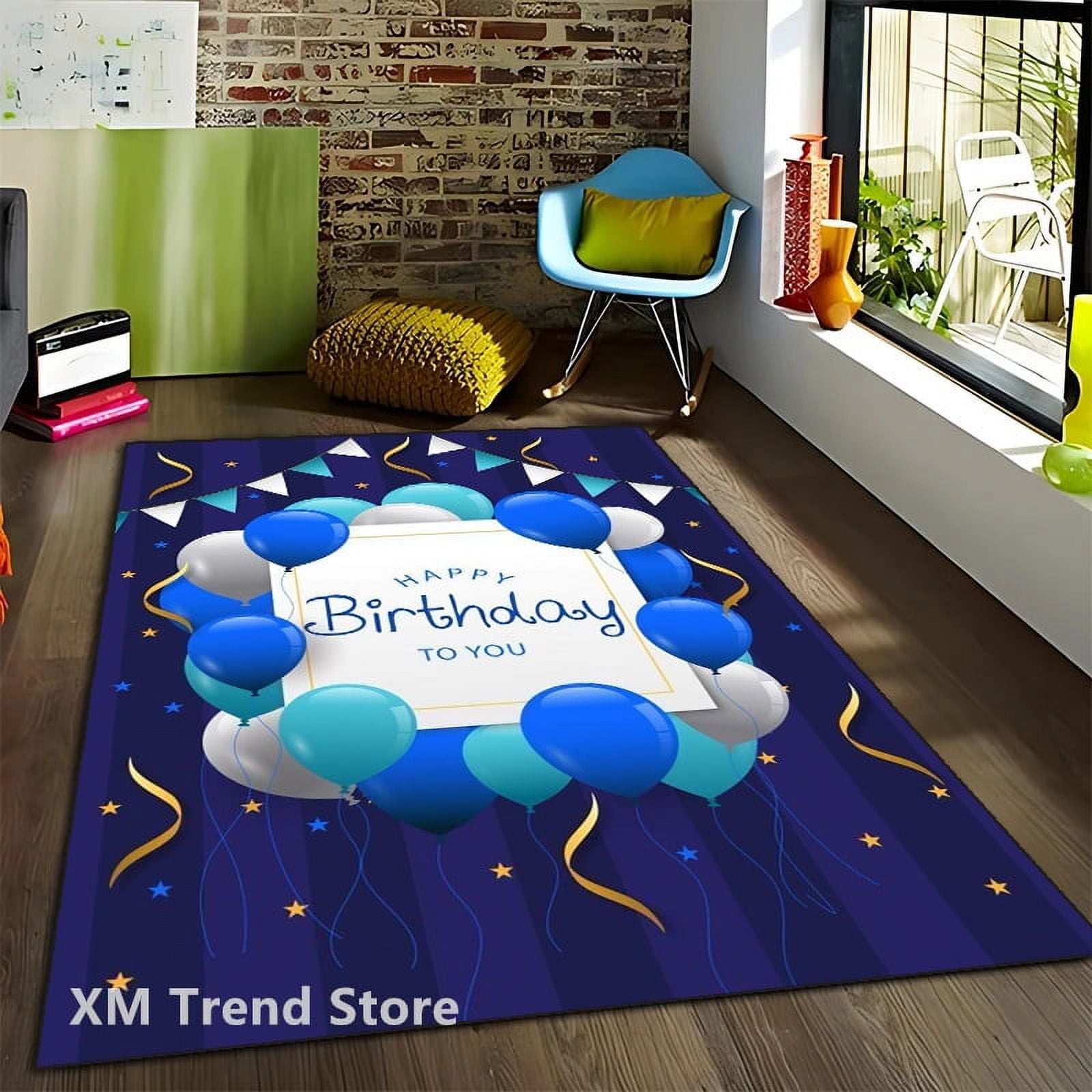 Happy Birthday Area Carpet Rug for Children Bedroom Living Room Sofa ...