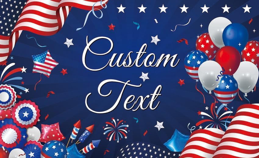 Happy Birthday Backdrop 4th of July Veterans Memorial Day Background ...