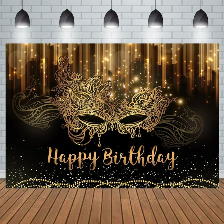 Sweet 16 Masquerade Party Masks MEHOFOND Masquerade Ball Backdrop