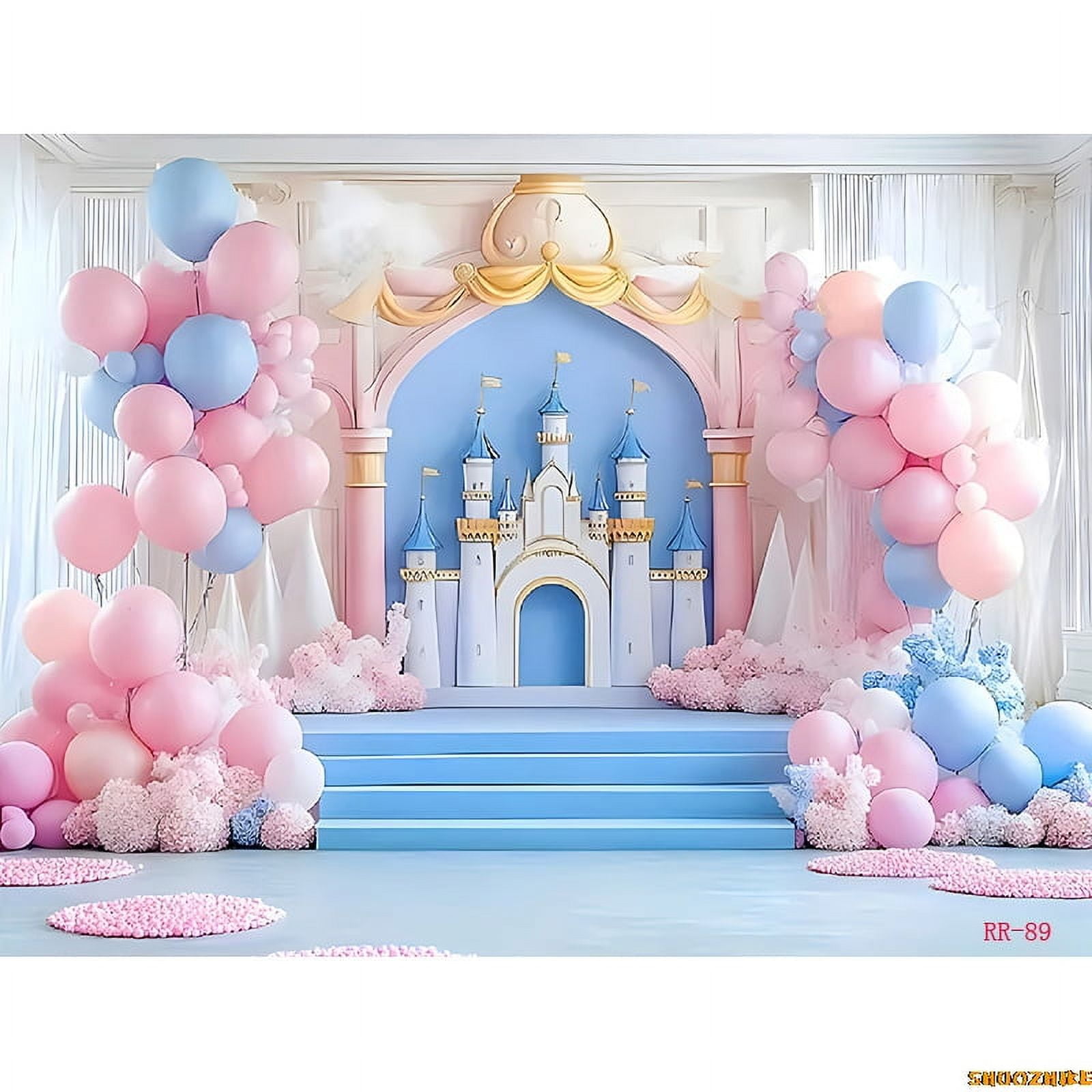 Happy Birthday Backdrop Neon Glow Party Brick Wall Splatter Graffiti ...