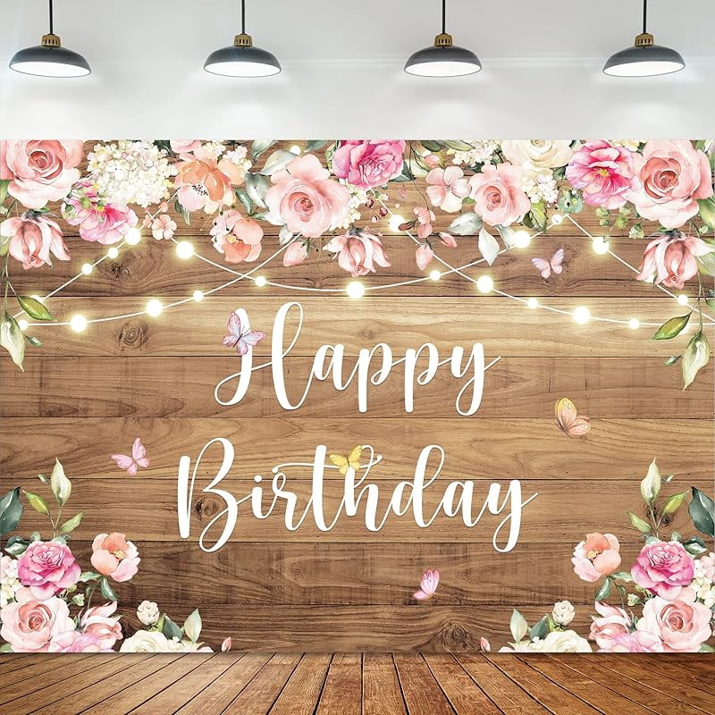 Happy Birthday Backdrop for Photography Witch Magical Castle Vintage ...