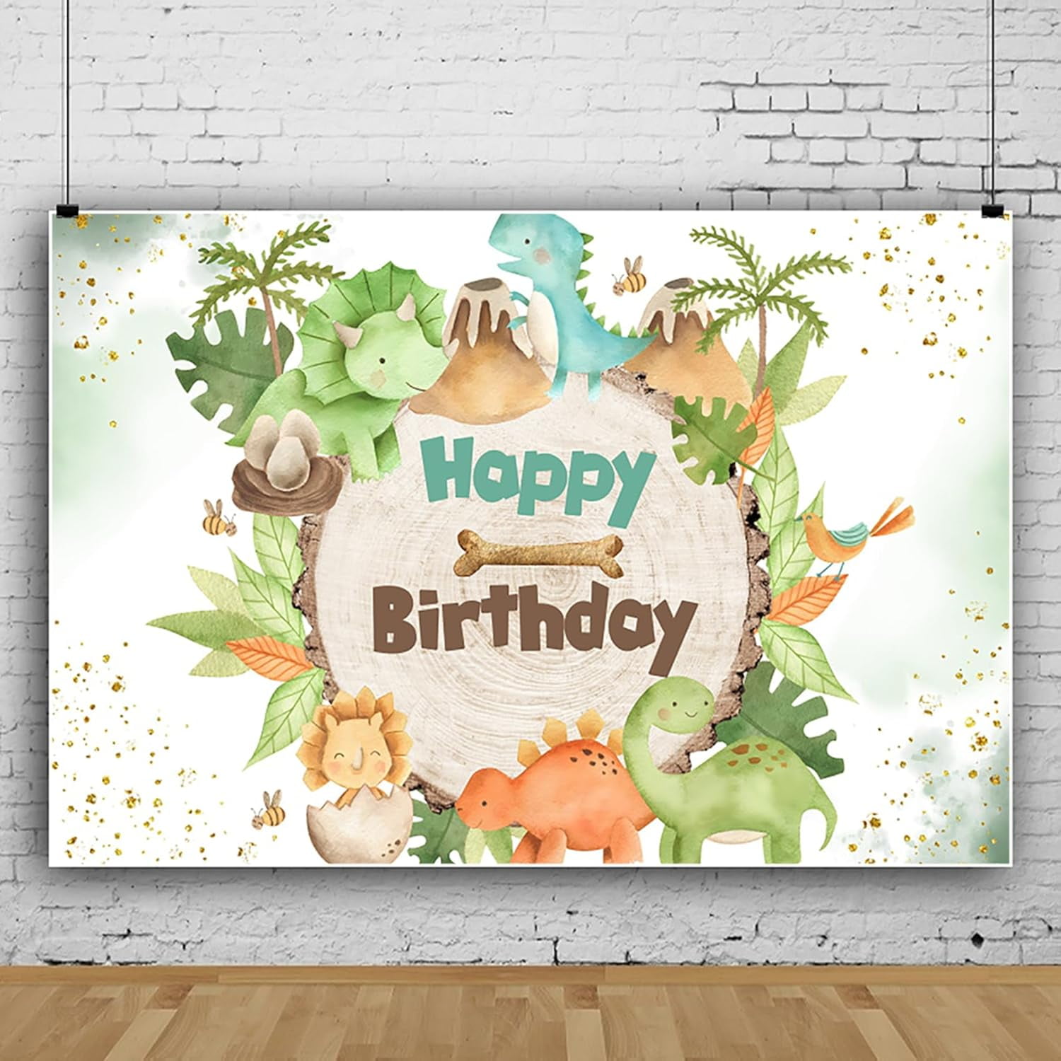 Happy Birthday Backdrop Happy Birthday on a Wooden Stake Photography ...