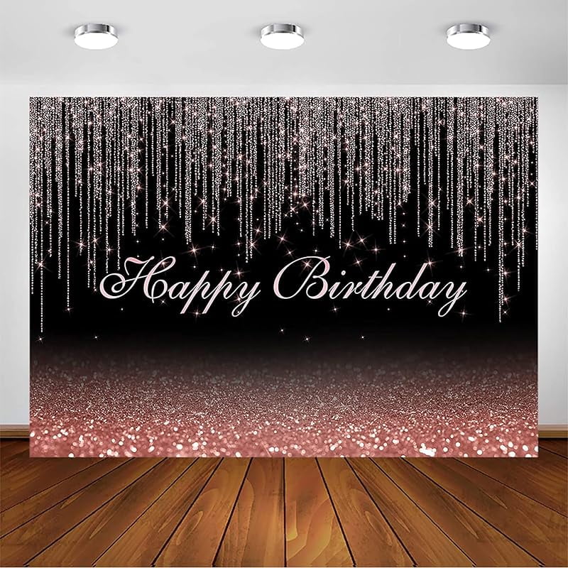 Happy Birthday Backdrop for Adult Kids Bday Party Photoshoot ...