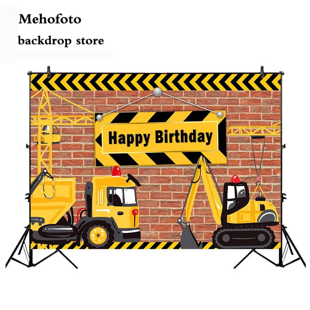 Happy Birthday Backdrop for Photography Red Brick Wall Photo Background ...