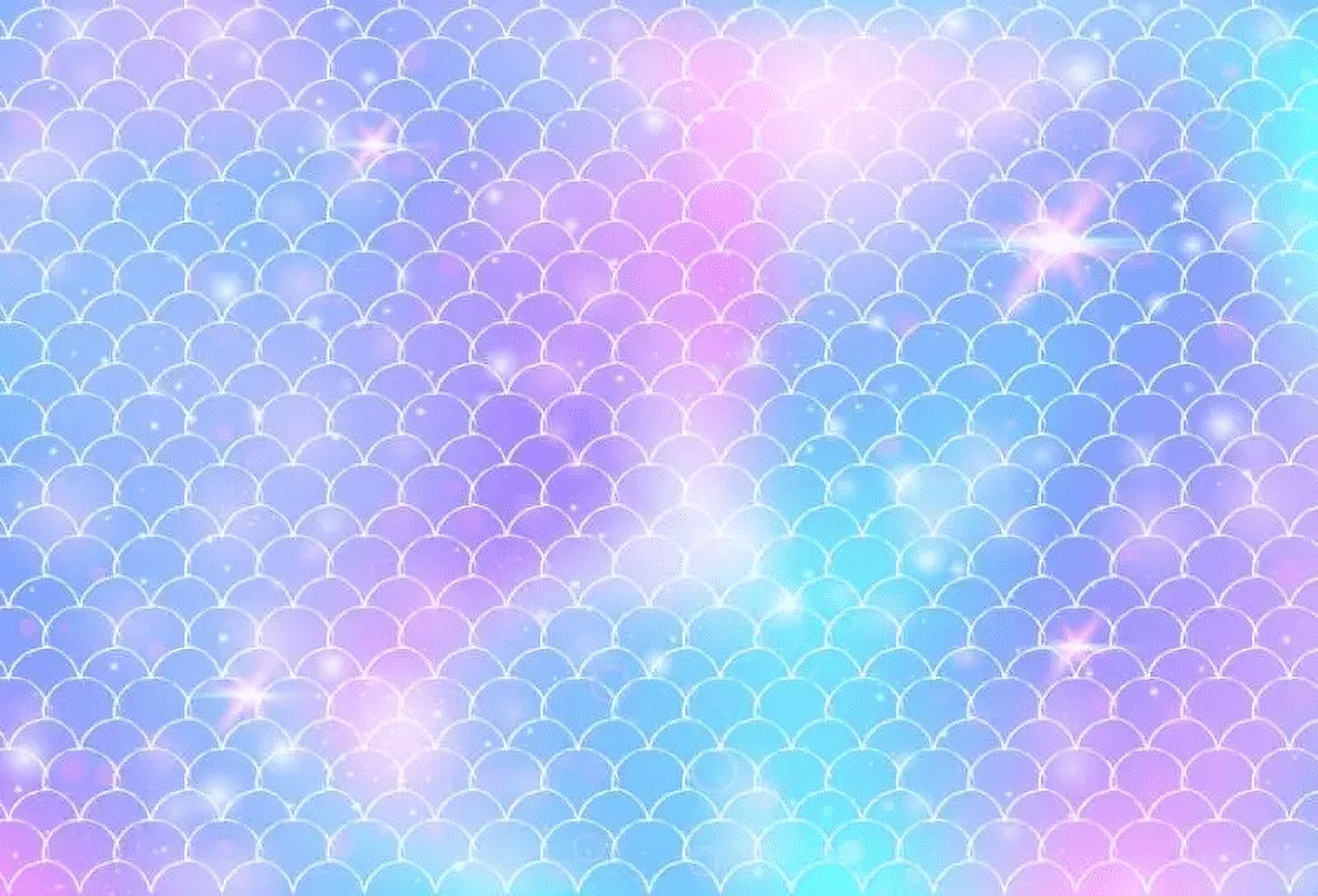 Happy Birthday Backdrops Fish Scales Seaweed Pearl Bubbles Glitters ...