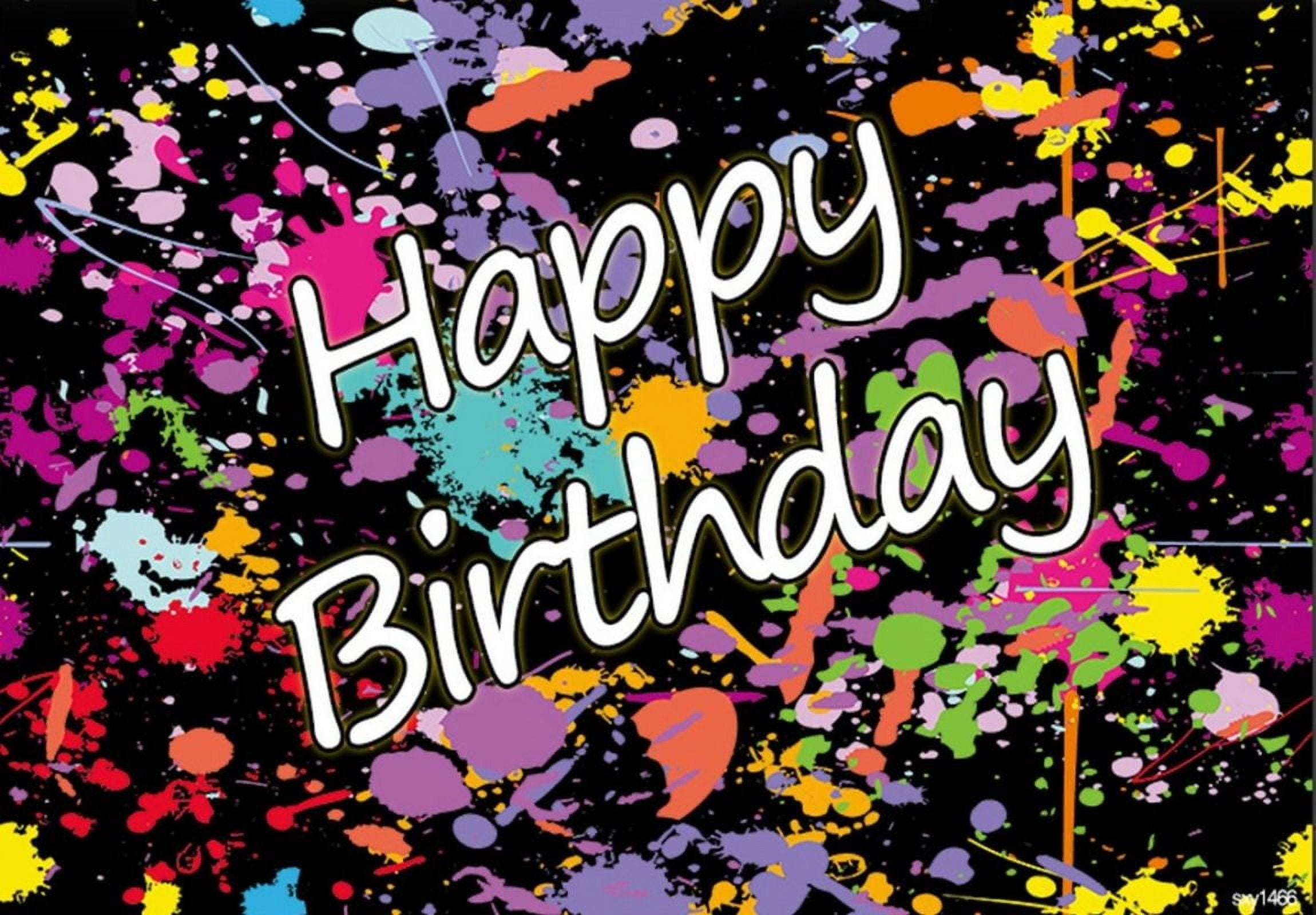 Happy Birthday Background Baby Shower Surprise Custom Backdrop Blue ...