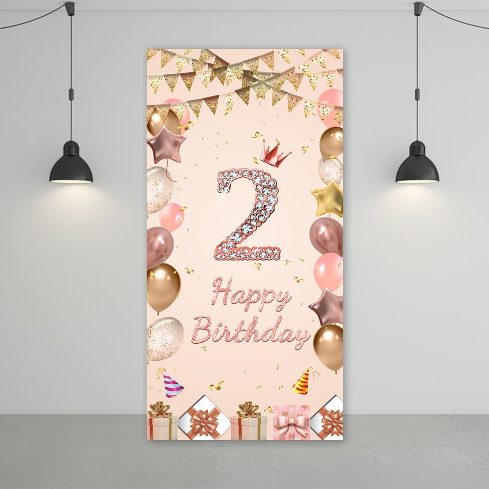 Happy Birthday Background Colorful Balloons Photography Backdrop Kid ...