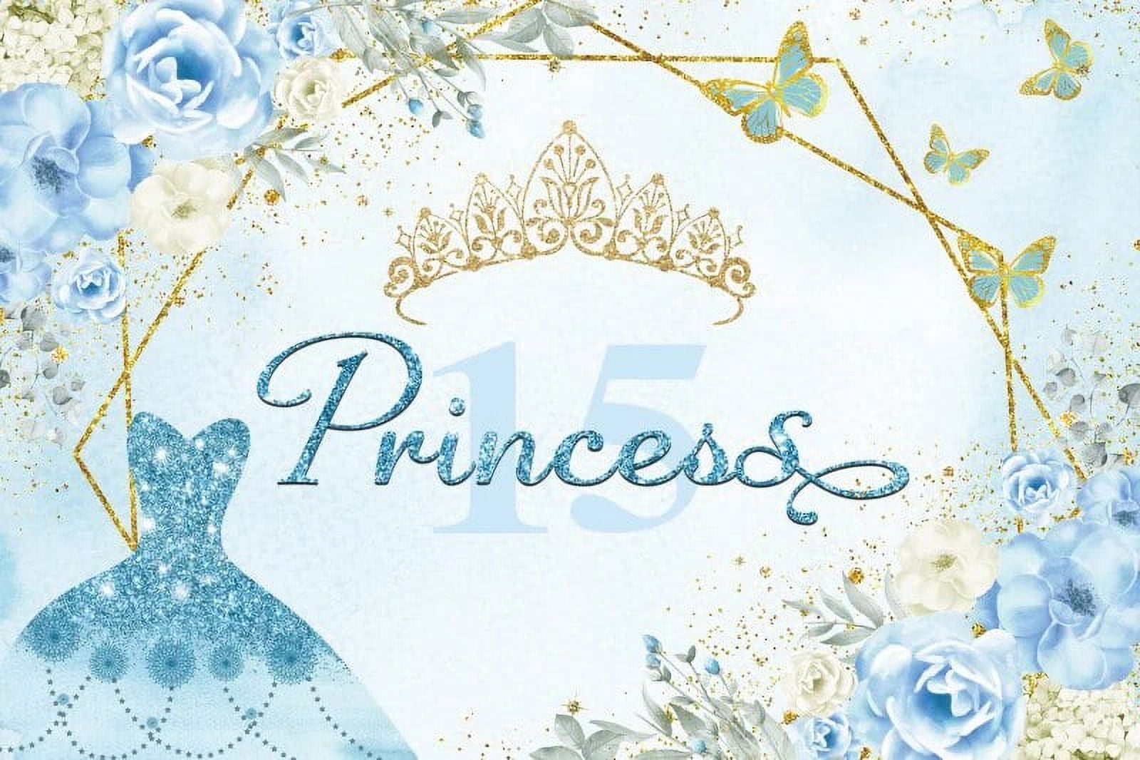 Happy Birthday Background Spring Floral Gloden Crown Birthday Cake ...