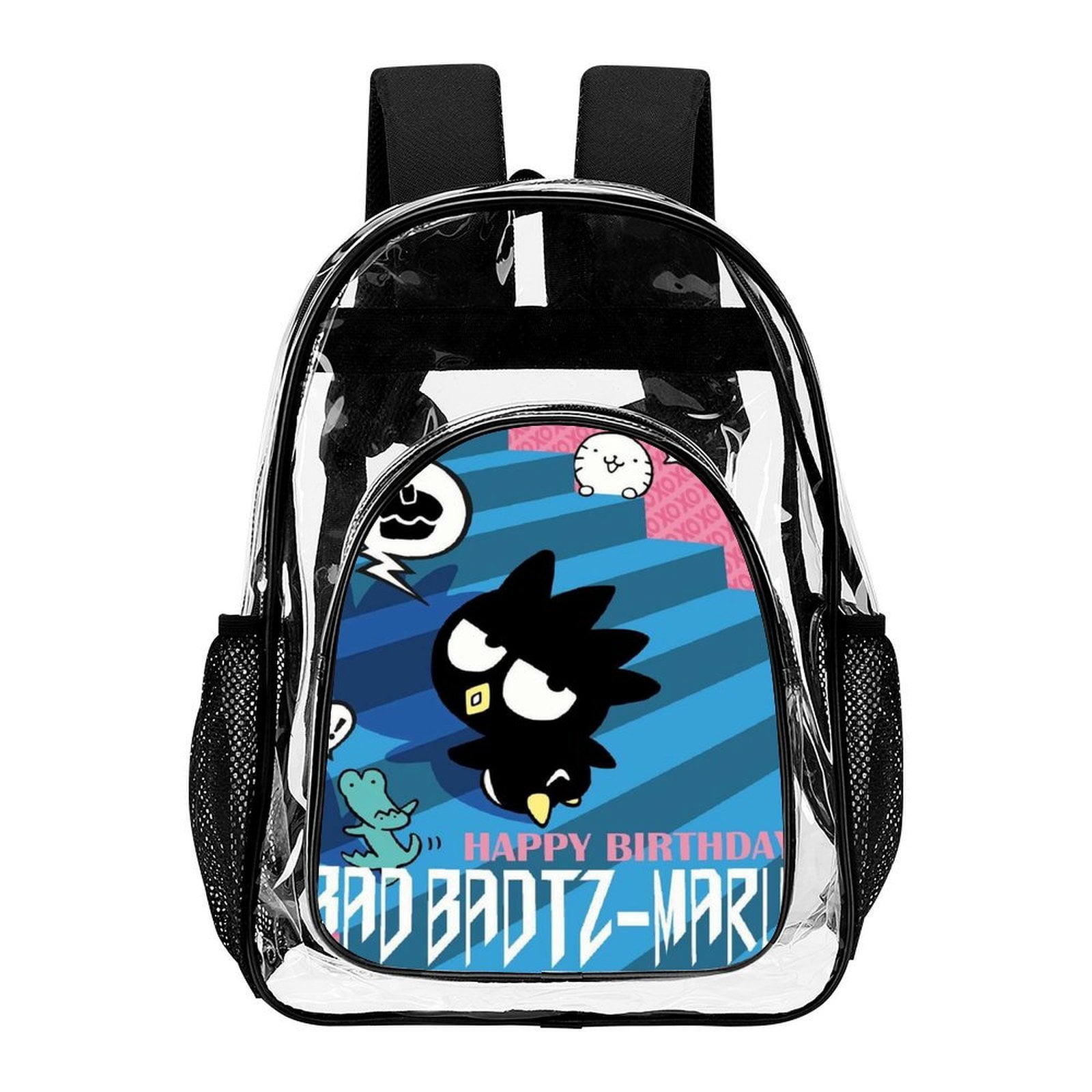 Happy Birthday Badtz Maru65 Large Clear Backpack Heavy Duty Transparent ...