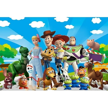 zlhcgd 7x5FT Toy Story 4 Photography Vinyl Photo Background for Kids ...