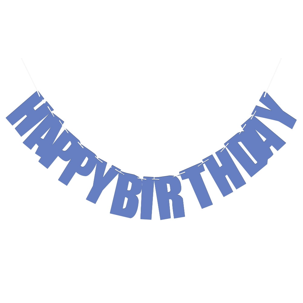 Happy Birthday Banner, Fairy String Lights Hanging Birthday Sign ...
