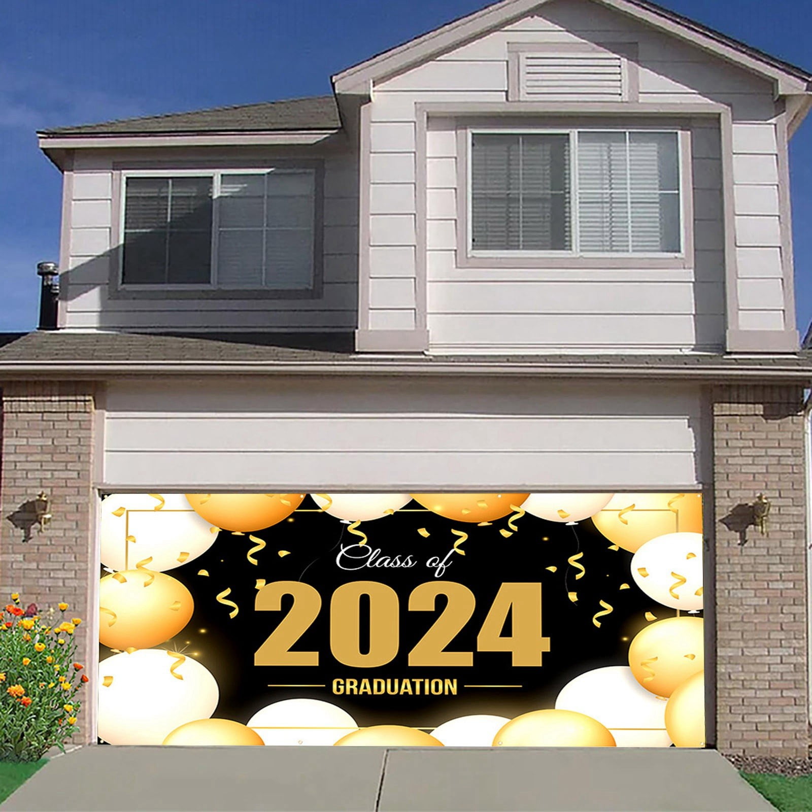 Happy Birthday Banner Graduation Season Garage Background Cloth ...