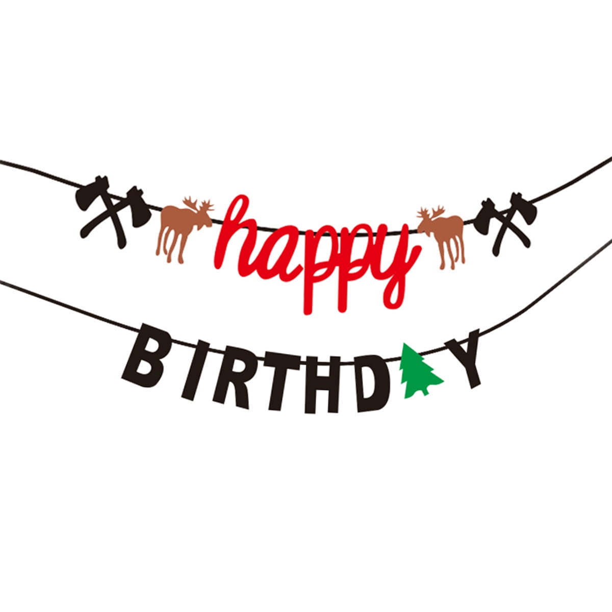 Happy Birthday Banner Happy Birthday Flag Banner Party Letter Banner ...