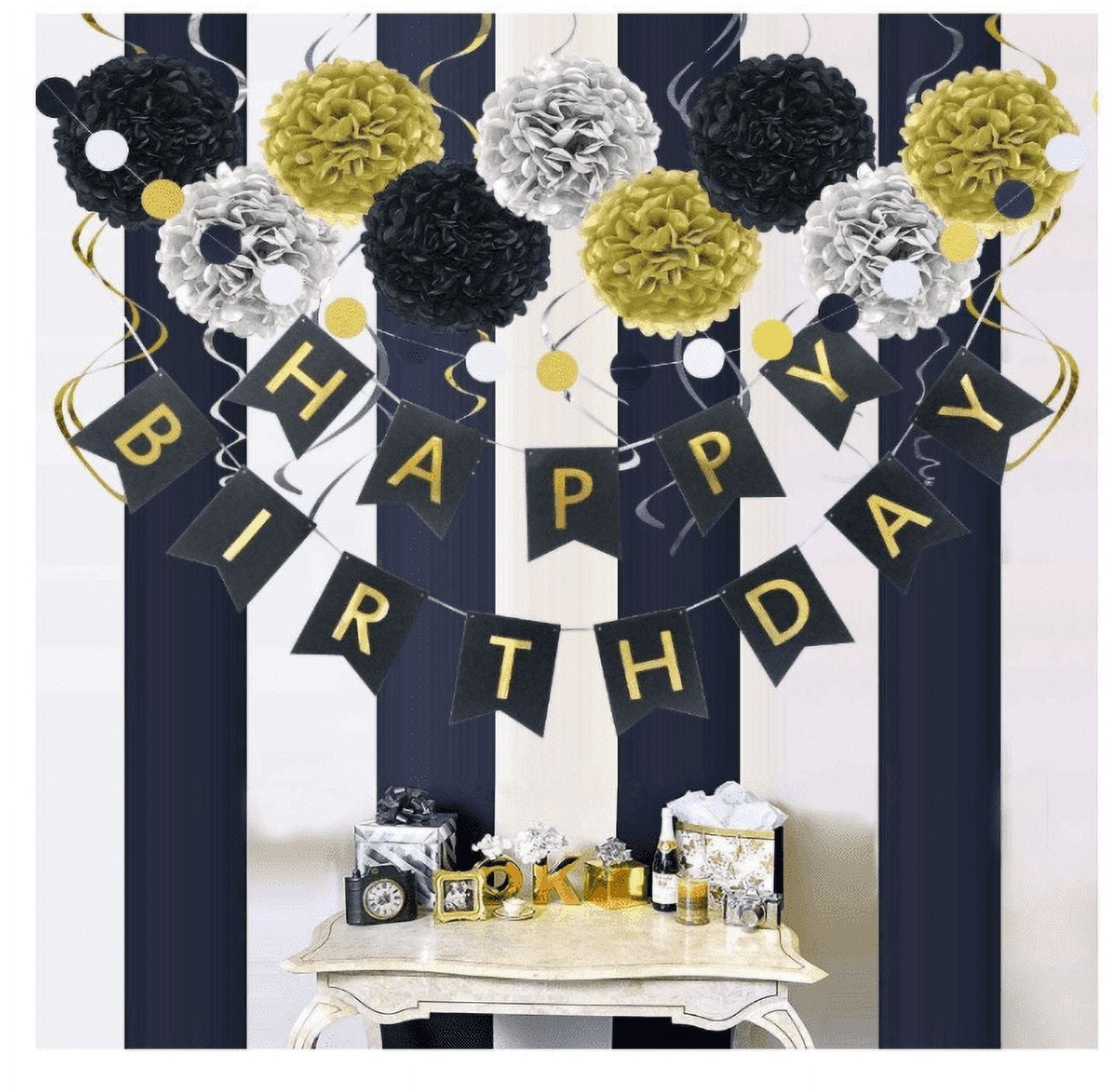 Happy Birthday Banner Kit - Happy Birthday Decorations -Birthday Party ...