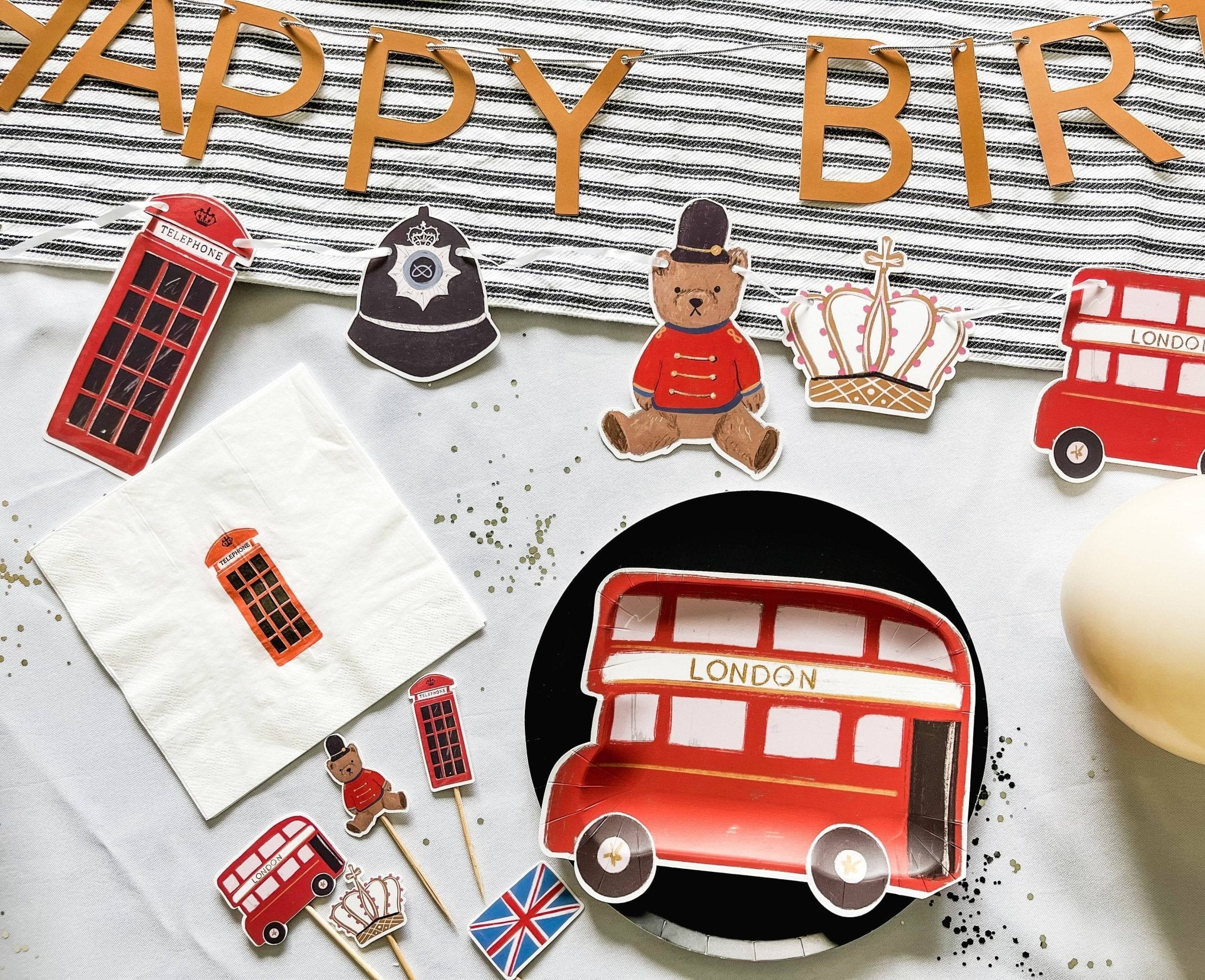 Happy Birthday Banner Neutral - Walmart.com