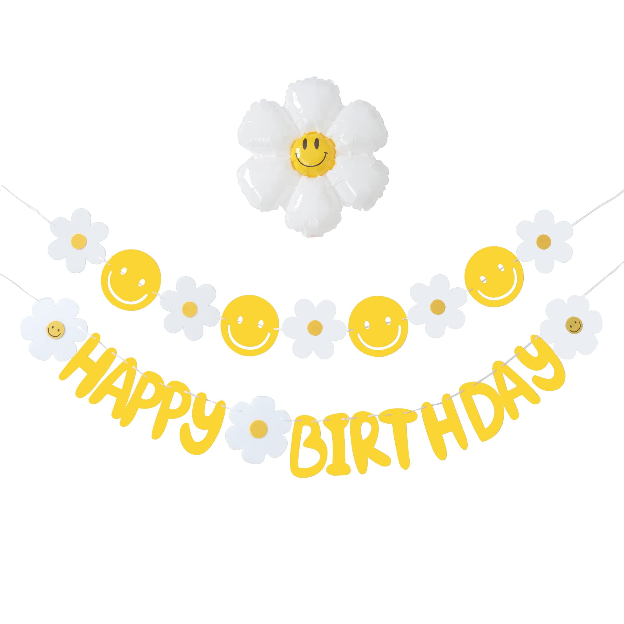 Happy Birthday Banner, Birthday Party BSL1 Decorations with Balloon and ...