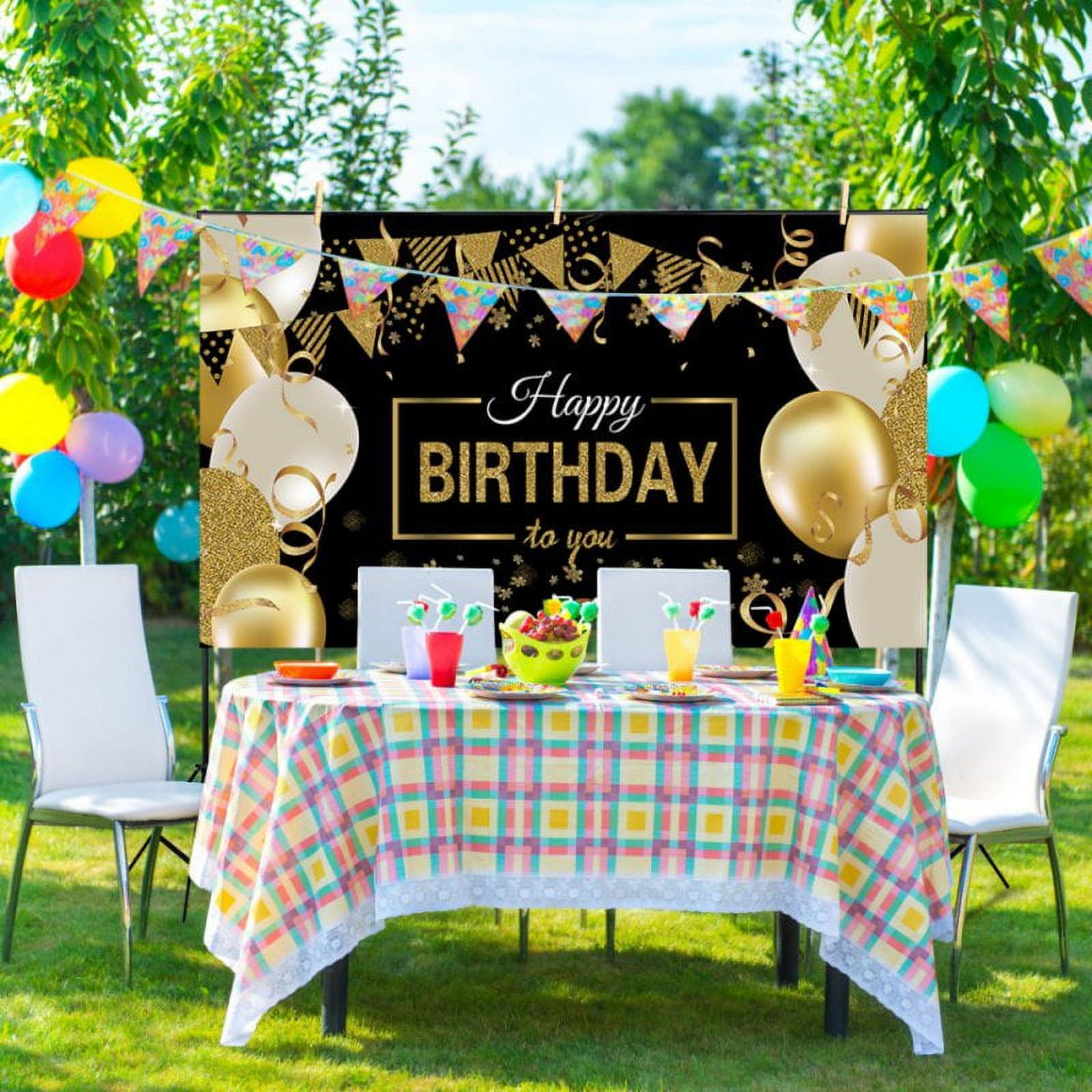 Happy Birthday Banner Party Decorations Birthday Backdrop Banner Extra ...