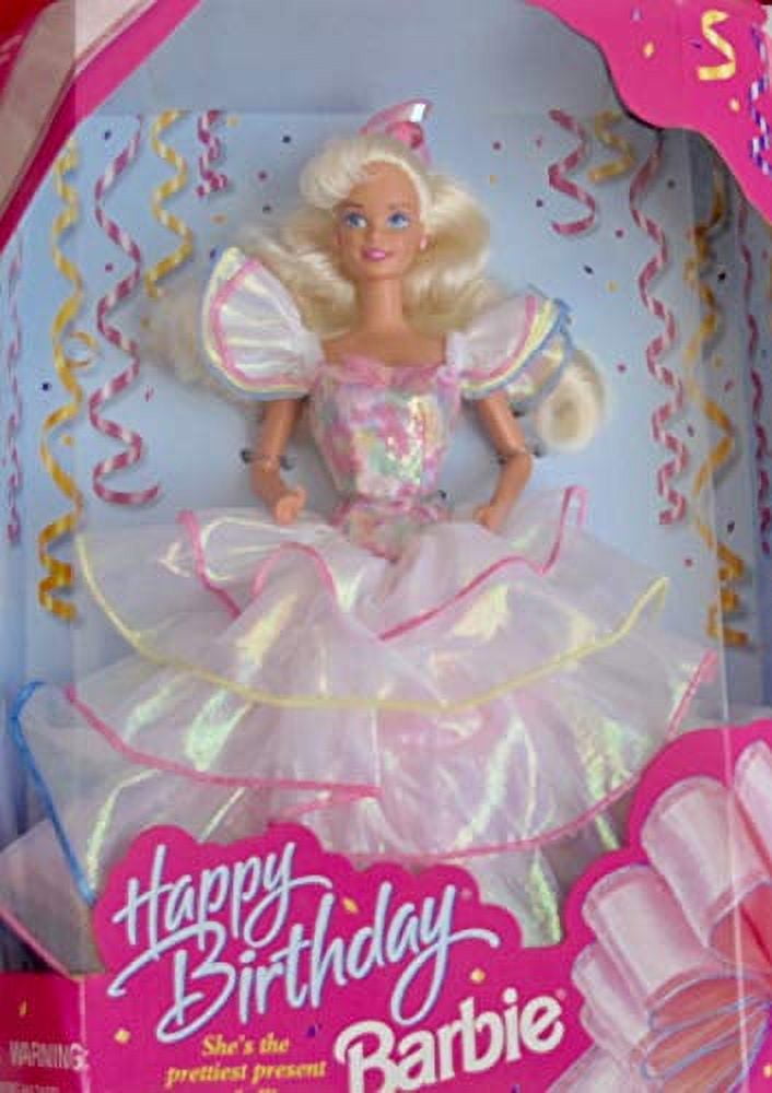 1995 Happy Birthday Barbie Doll She's The Prettiest Present of All ...