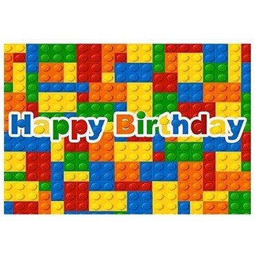 Base Building Block Pattern Edible Cake Topper Image ABPID05082 ...