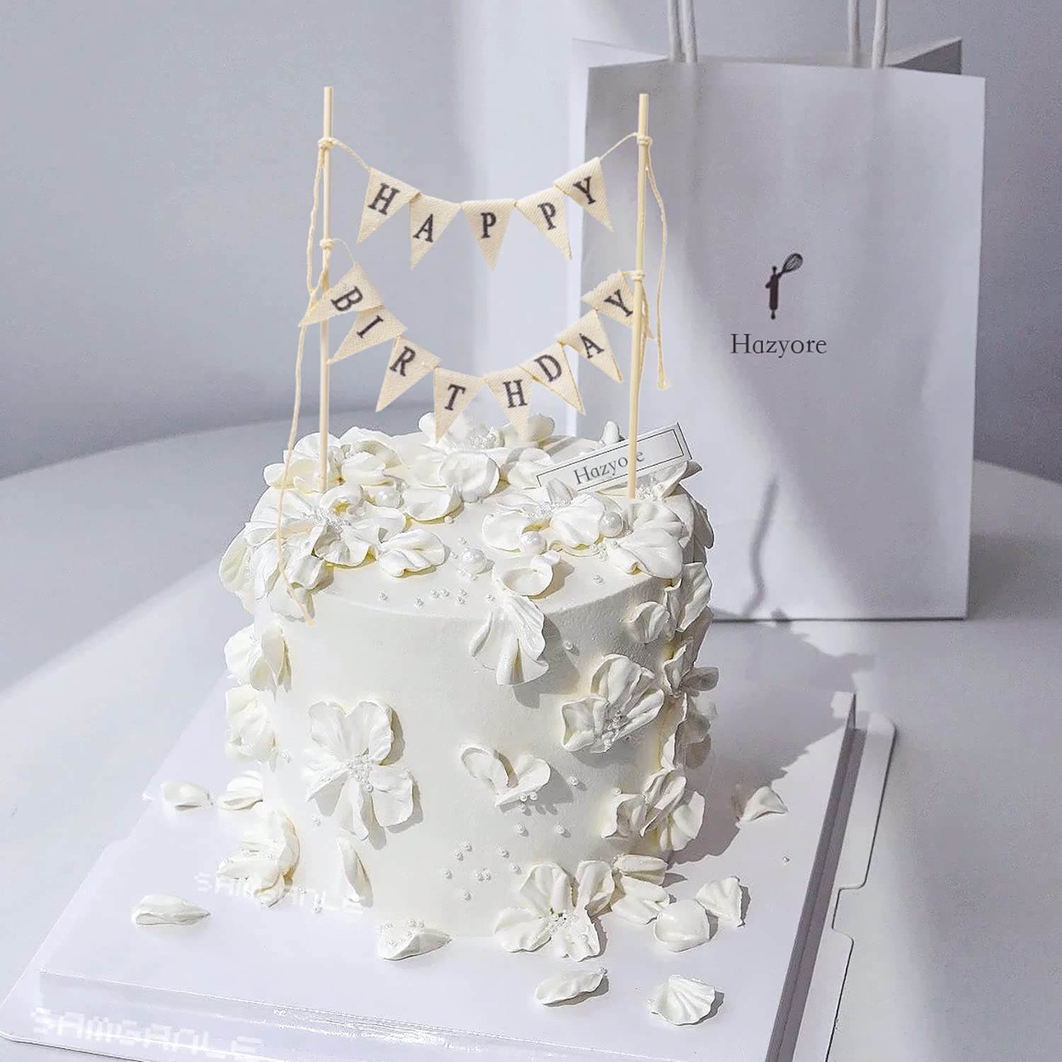 Happy Birthday Cake Topper, Birthday Cake AIS1 Bunting Topper Cake ...