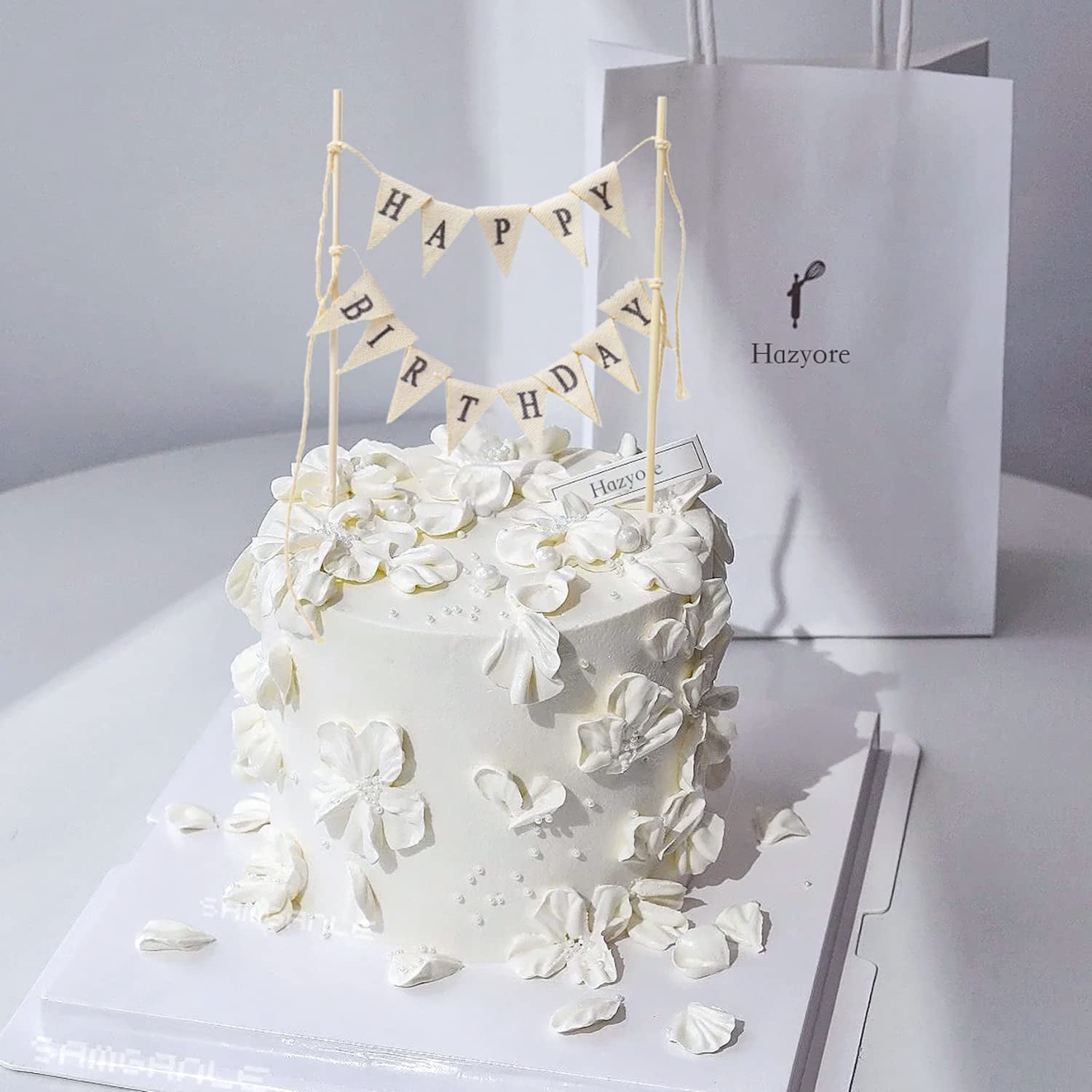 Happy Birthday Cake Topper, Birthday Cake Bunting KMC2Topper Cake ...